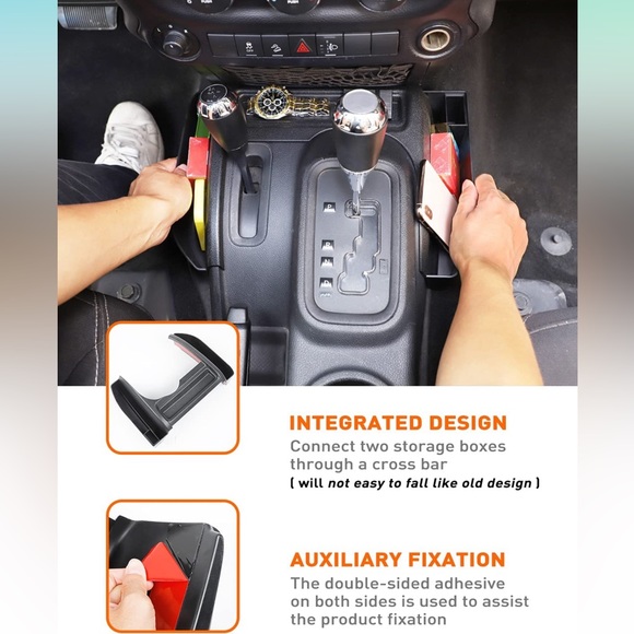 Other | New Jk Shifter Storage Box Gear Shift Console Side Tray ...